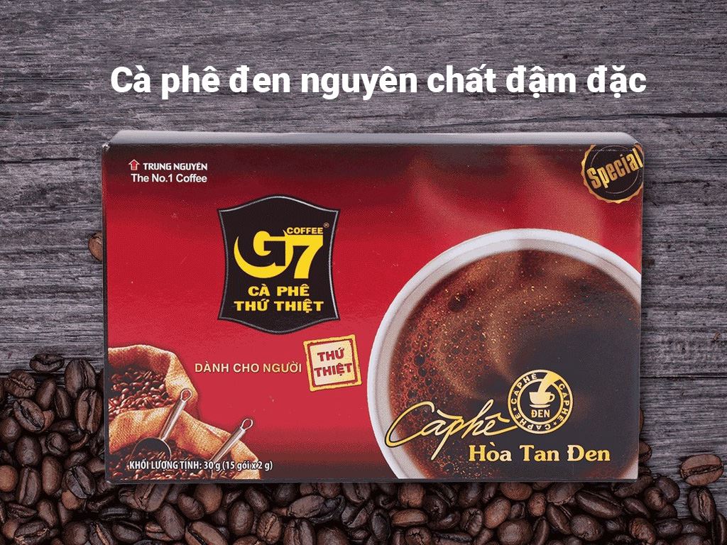 Cà phê đen hòa tan đậm vị G7 30g giá tốt tại Bách hoá XANH