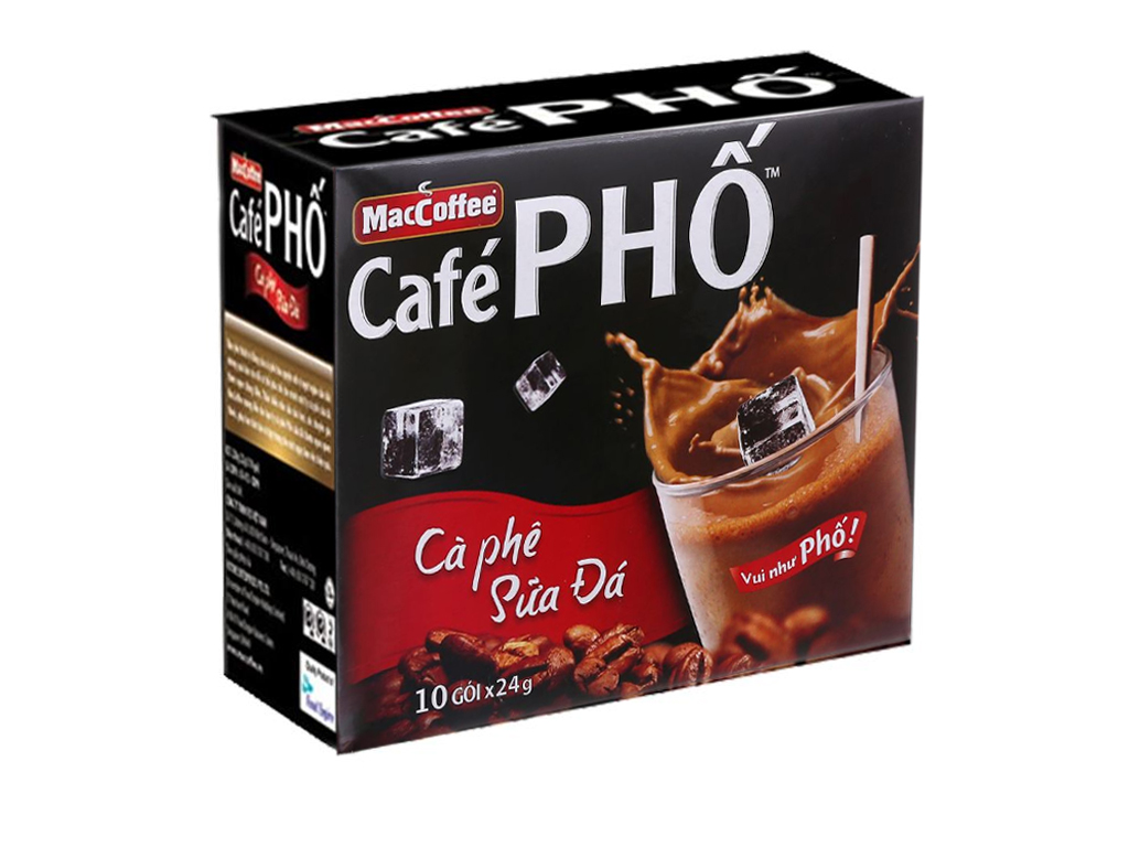 Cà phê sữa Café Phố 10 gói x 24g giá tốt tại Bách hoá XANH