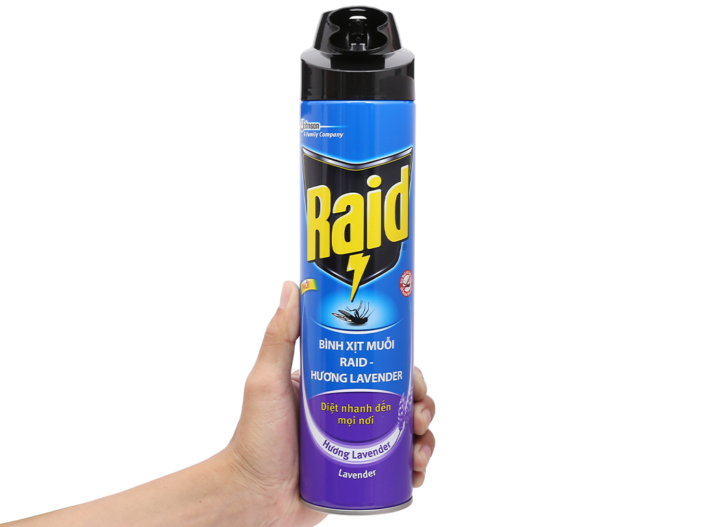 Bình xịt muỗi Raid lavender 600ml giá tốt tại Bách hoá XANH