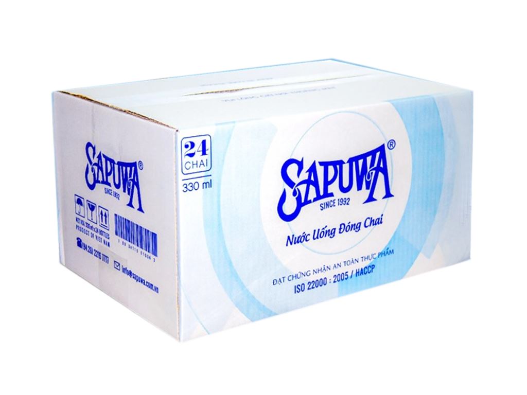 Thùng 24 chai nước Sapuwa Diamond 330ml tại Bách hóa XANH