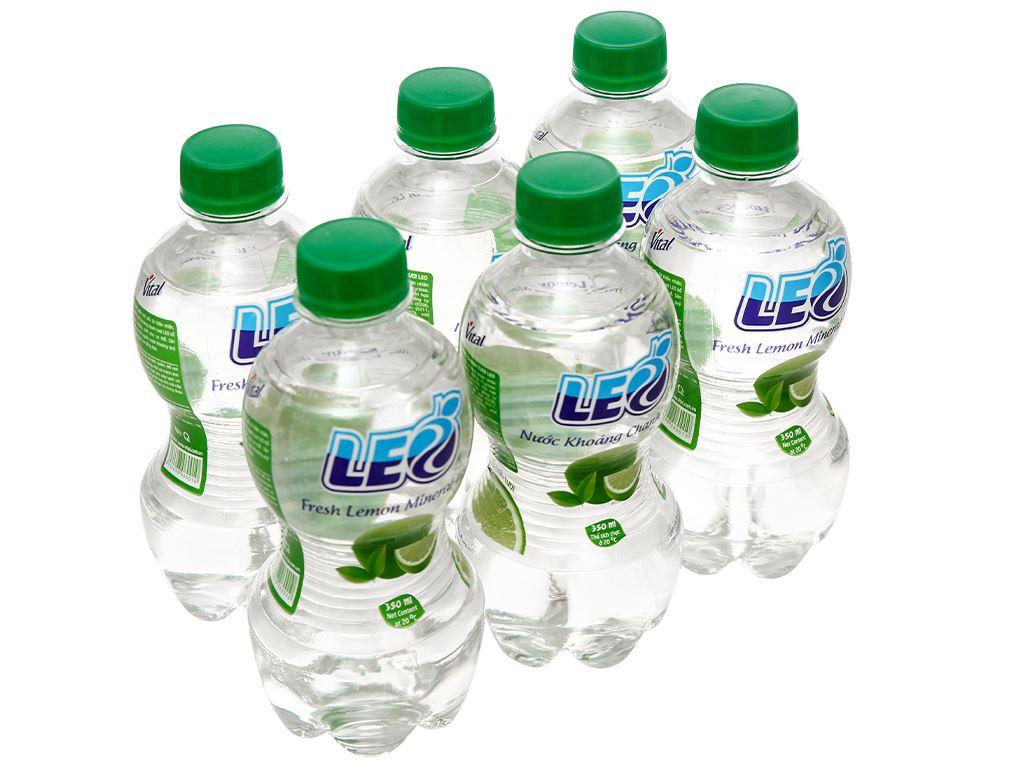 6 chai nước khoáng Leo chanh 350ml giá tốt tại Bách hoá XANH