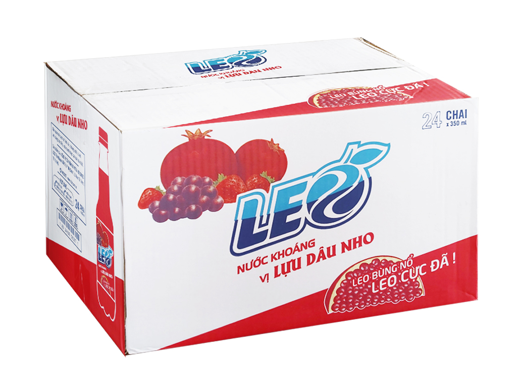Thùng 24 chai nước có vị Leo 350ml giá tốt tại Bách hoá XANH