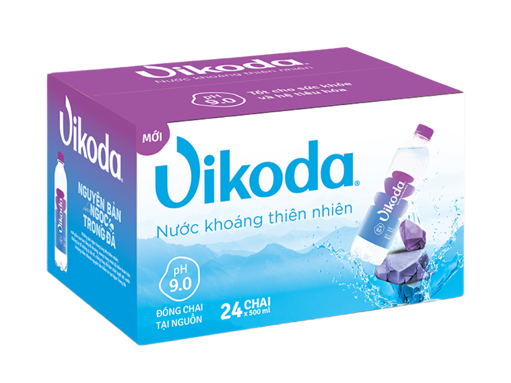 24 chai nước khoáng Vikoda 500ml giá tốt tại Bách hoá XANH