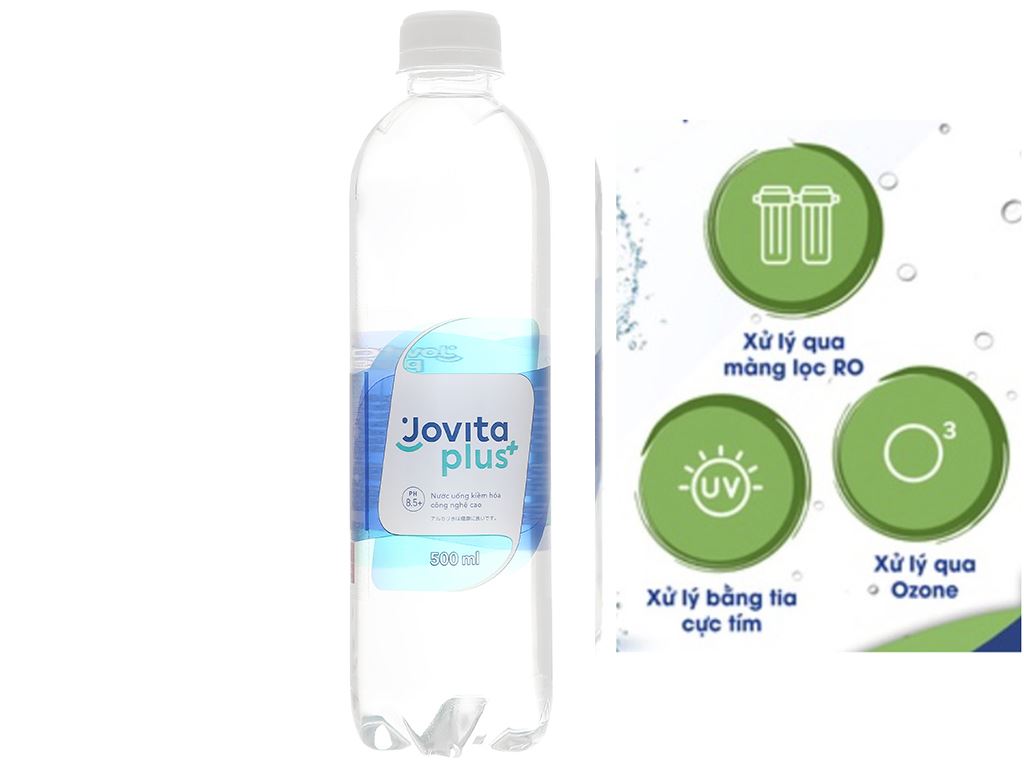 Nước uống kiềm Jovita Plus 500ml giá tốt tại Bách hoá XANH