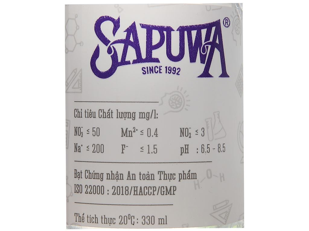 Nước tinh khiết Sapuwa 330ml giá tốt tại Bách hoá XANH