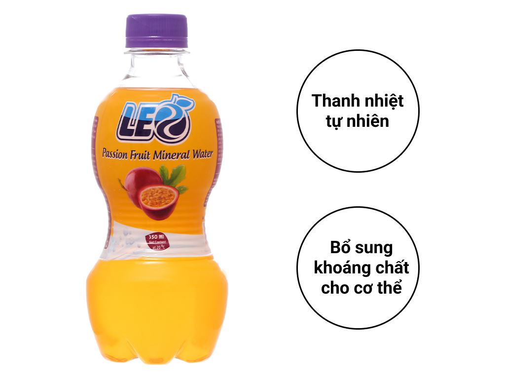 24 chai nước Leo chanh dây 350ml giá tốt tại Bách hoá XANH