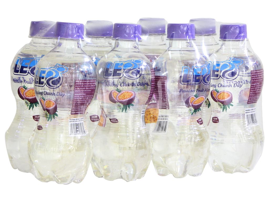 8 chai nước khoáng có ga Leo 350ml giá tốt tại Bách hoá XANH