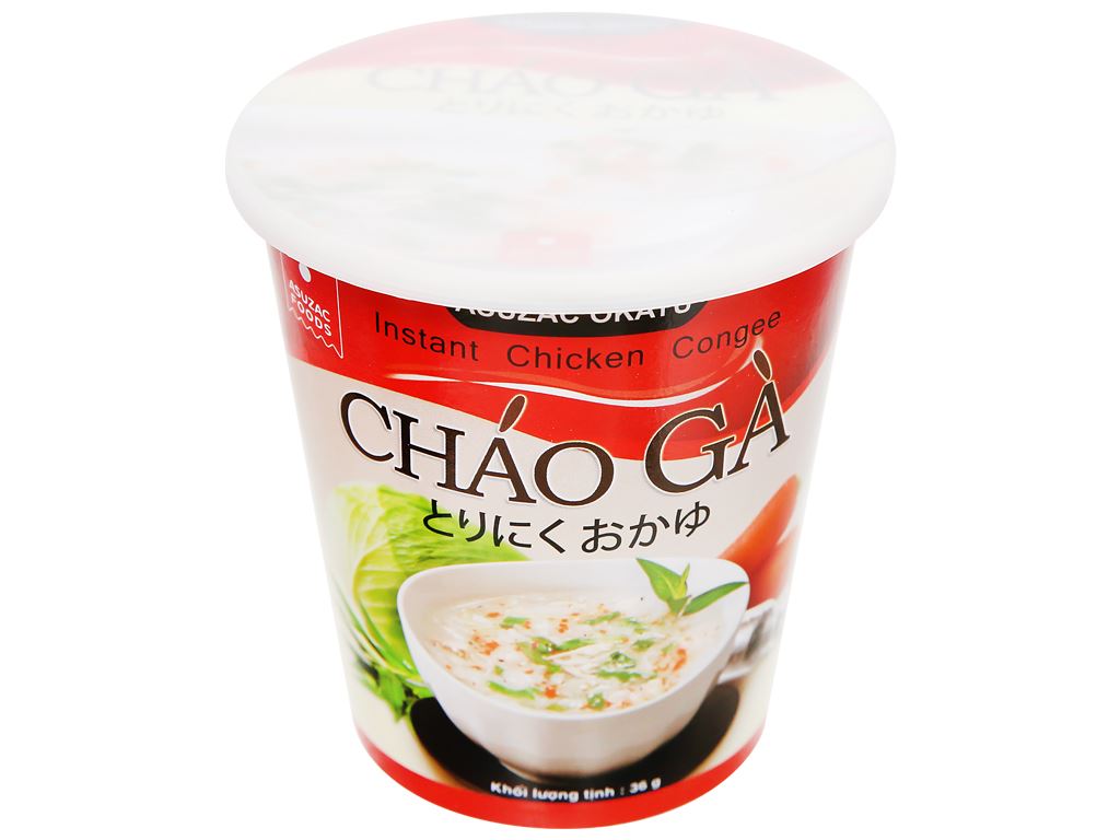 Cháo ăn liền vị gà Asuzac ly 36g giá tốt tại Bách hoá XANH