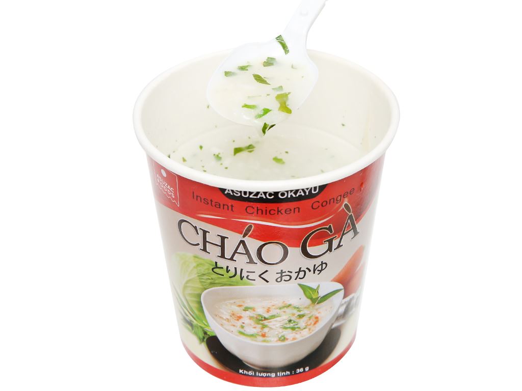 Cháo ăn liền vị gà Asuzac ly 36g giá tốt tại Bách hoá XANH
