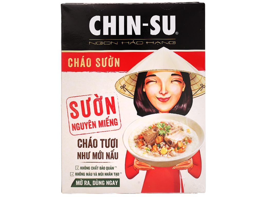 Cháo sườn miếng Chinsu hộp 420g giá tốt tại Bách hoá XANH