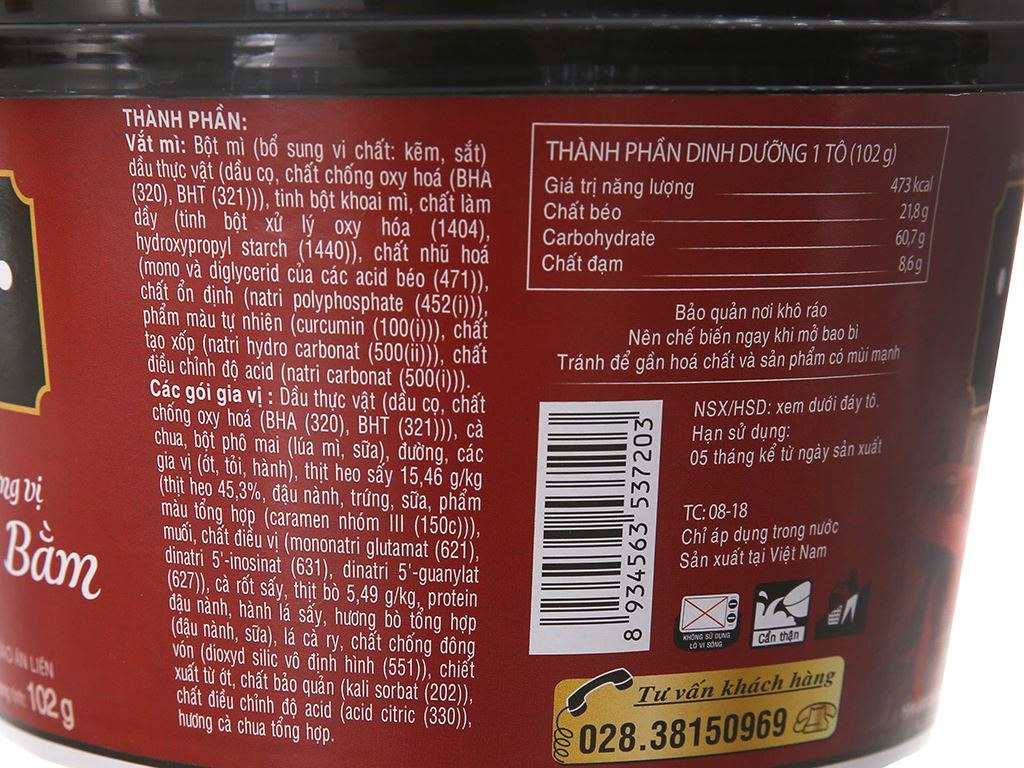 Mì Spaghetti Bistro thịt bằm 102g giá tốt tại Bách hoá XANH