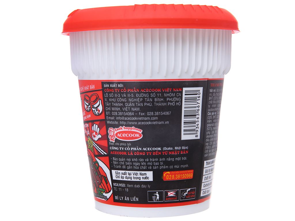 Mì Shake Me hương vị kim chi 81g giá tốt tại Bách hoá XANH