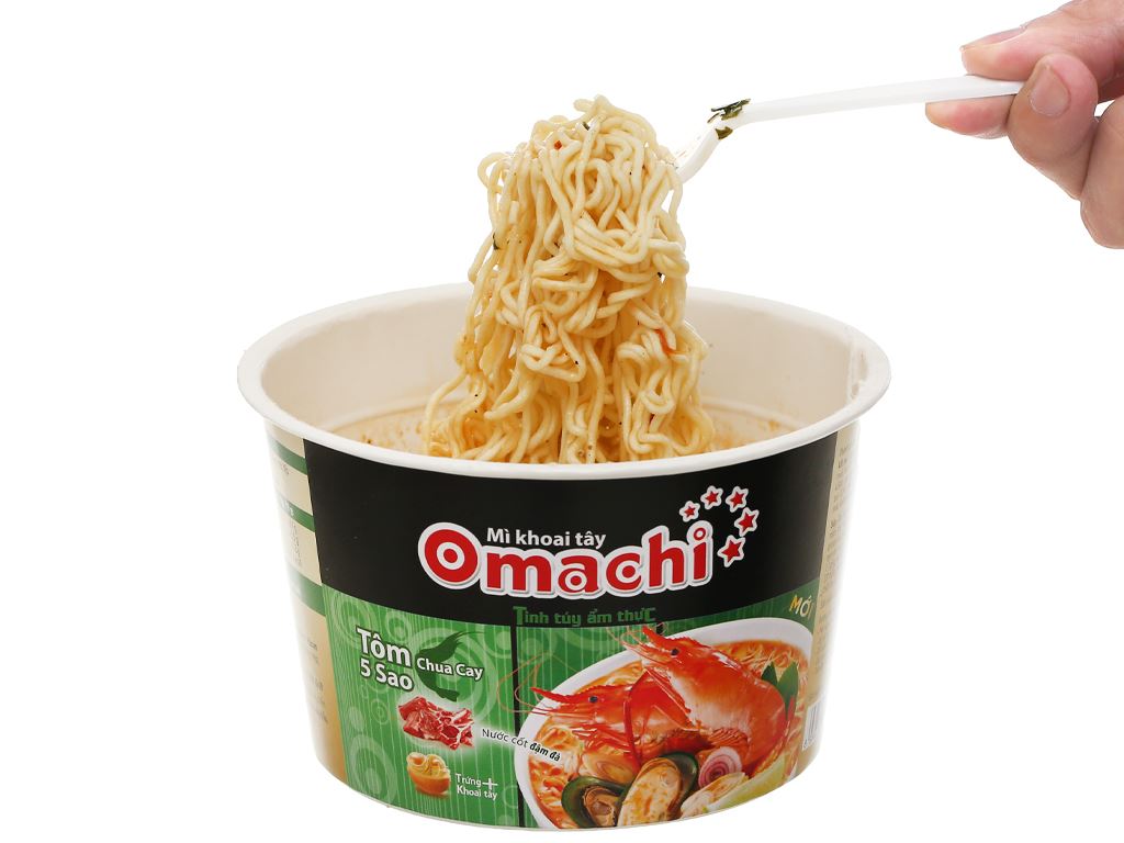 12 hộp mì Omachi 5 sao vị tôm 90g giá tốt tại Bách hoá XANH