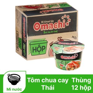 12 hộp mì Omachi 5 sao vị tôm 90g giá tốt tại Bách hoá XANH