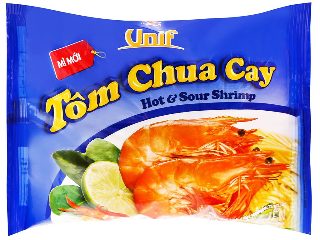 Mì Unif vị tôm chua cay gói 72g giá tốt tại Bách hoá XANH