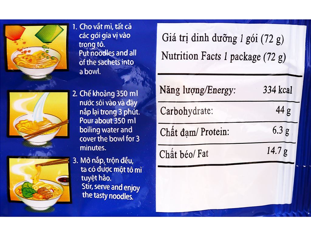 Mì Unif vị tôm chua cay gói 72g giá tốt tại Bách hoá XANH