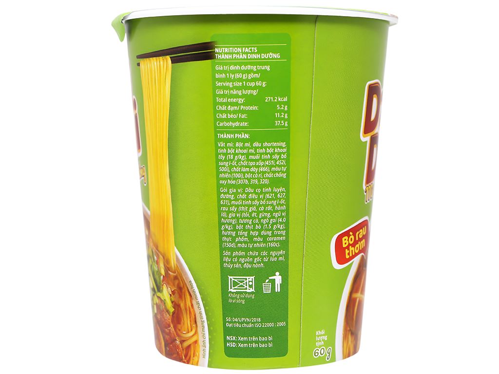 24 ly mì Dzai Dzai bò rau thơm 60g giá tốt tại Bách hoá XANH