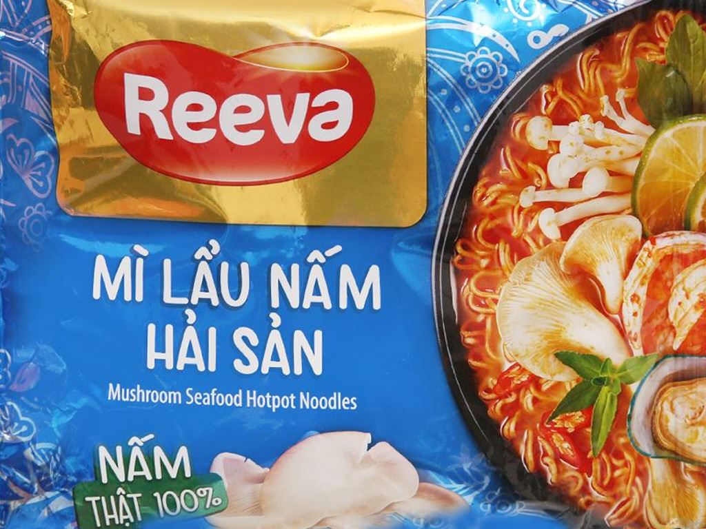 Mì Reeva lẩu nấm hải sản gói 85g giá tốt tại Bách hoá XANH