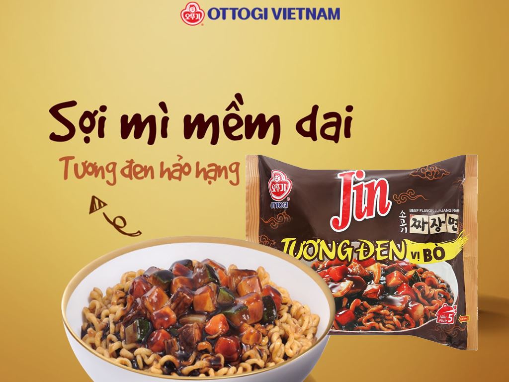 20 gói mì tương đen bò Ottogi 135g giá tốt tại Bách hoá XANH
