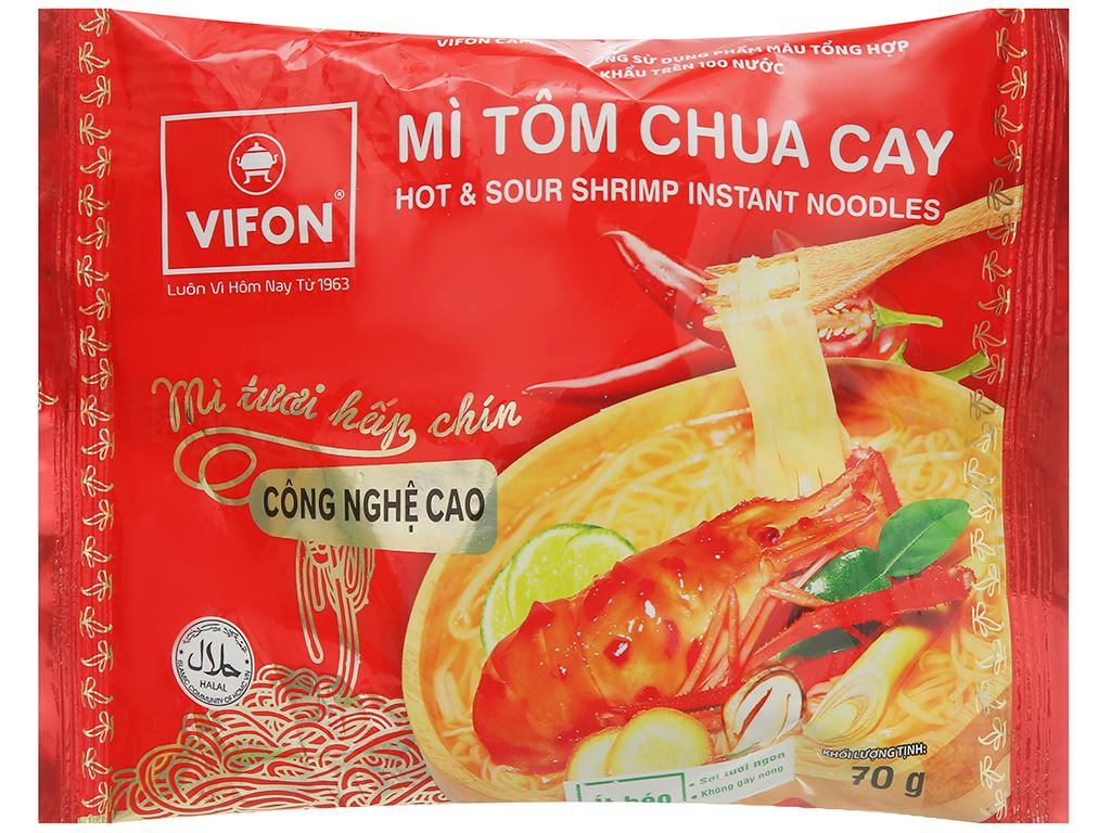 30 gói mì Vifon tôm chua cay 70g giá tốt tại Bách hoá XANH