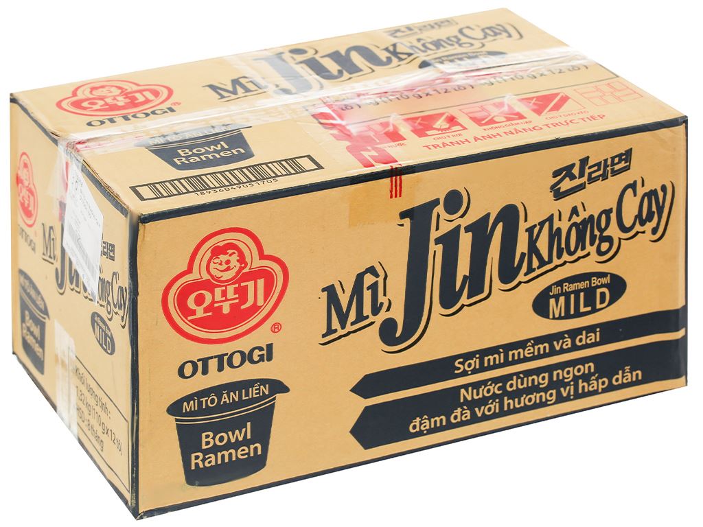 12 tô mì Jin Ottogi không cay 110g giá tốt tại Bách hoá XANH
