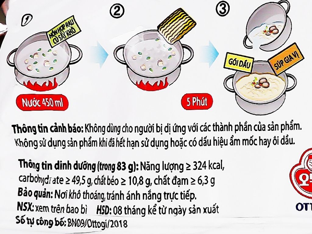 Combo 6 gói mì tương đen Bắc Kinh Ottogi 83g giá tốt tại Bách hoá XANH