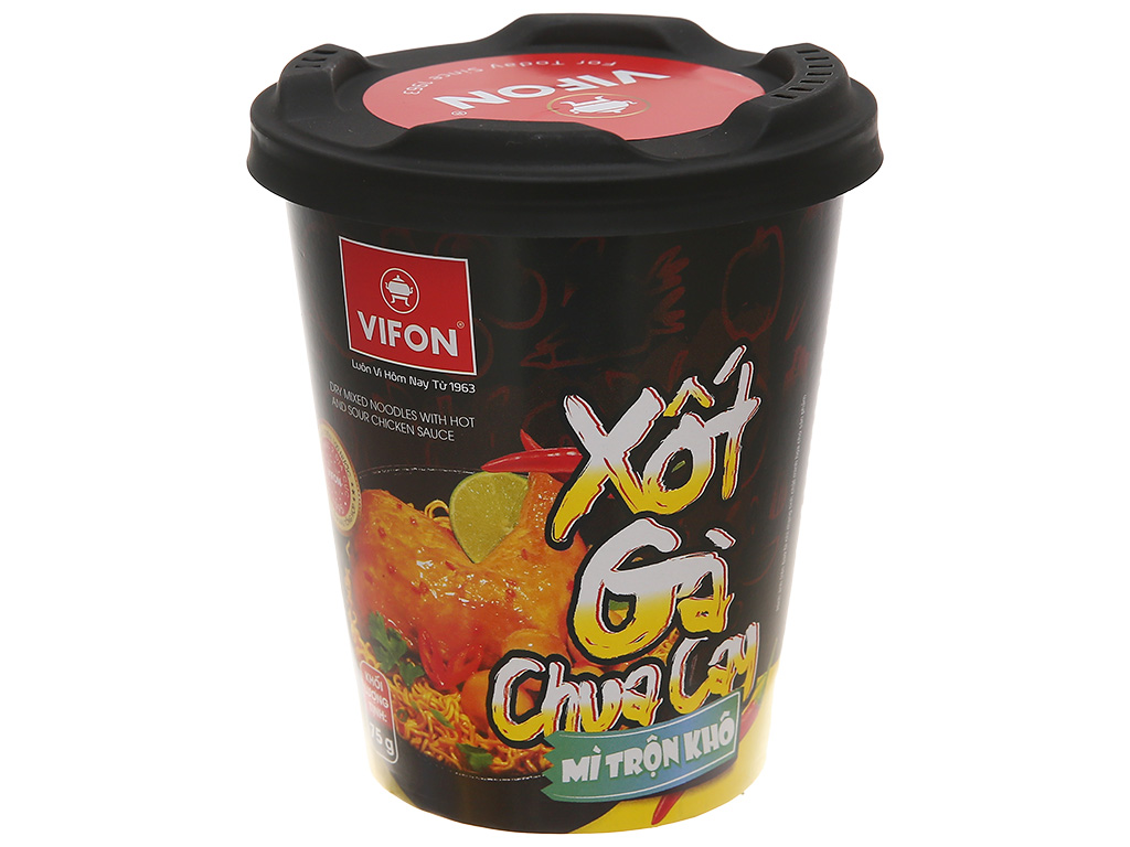 Thùng 24 ly mì trộn xốt gà chua cay Vifon 75g Bách Hóa XANH