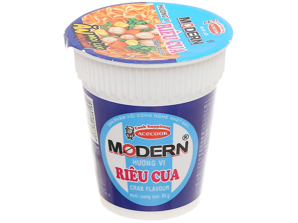 Mì Modern riêu cua ly 65g giá tốt tại Bách hóa XANH
