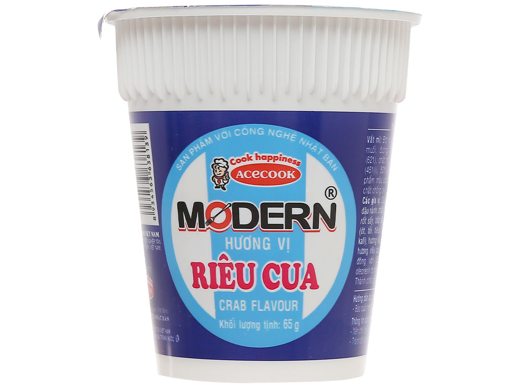 Mì Modern riêu cua ly 65g giá tốt tại Bách hóa XANH