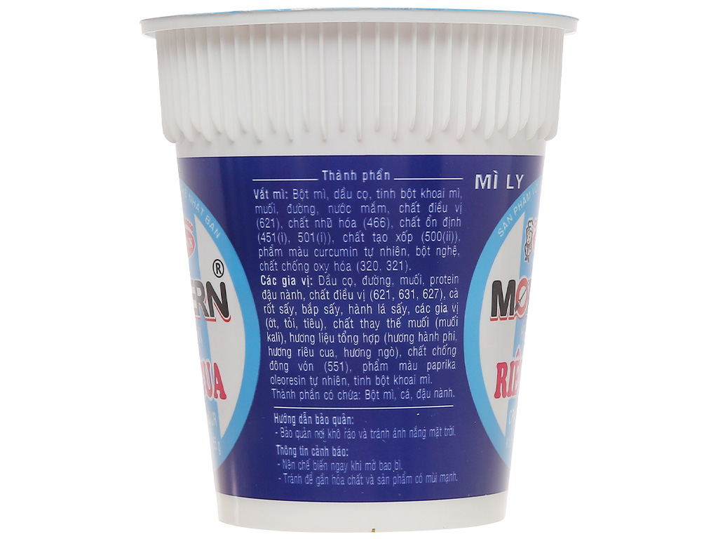 Mì Modern riêu cua ly 65g giá tốt tại Bách hóa XANH