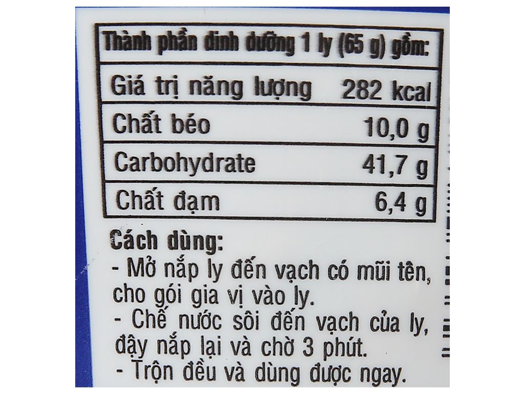 Mì Modern riêu cua ly 65g giá tốt tại Bách hóa XANH