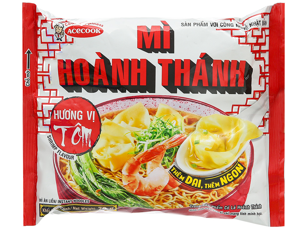 Mì hoành thánh Acecook tôm 79g giá tốt tại Bách hóa XANH