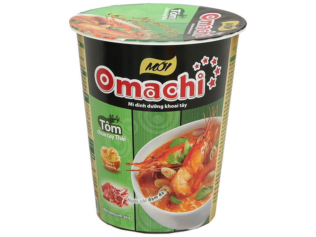 Mì khoai tây Omachi tôm chua cay Thái 66g tại Bách hóa XANH