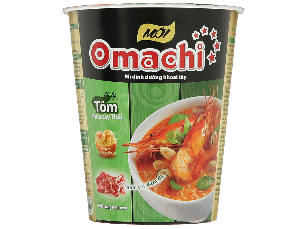 Thùng 24 Ly Mì Omachi Tôm Chua Cay Thái 66gtại Bách Hóa Xanh 