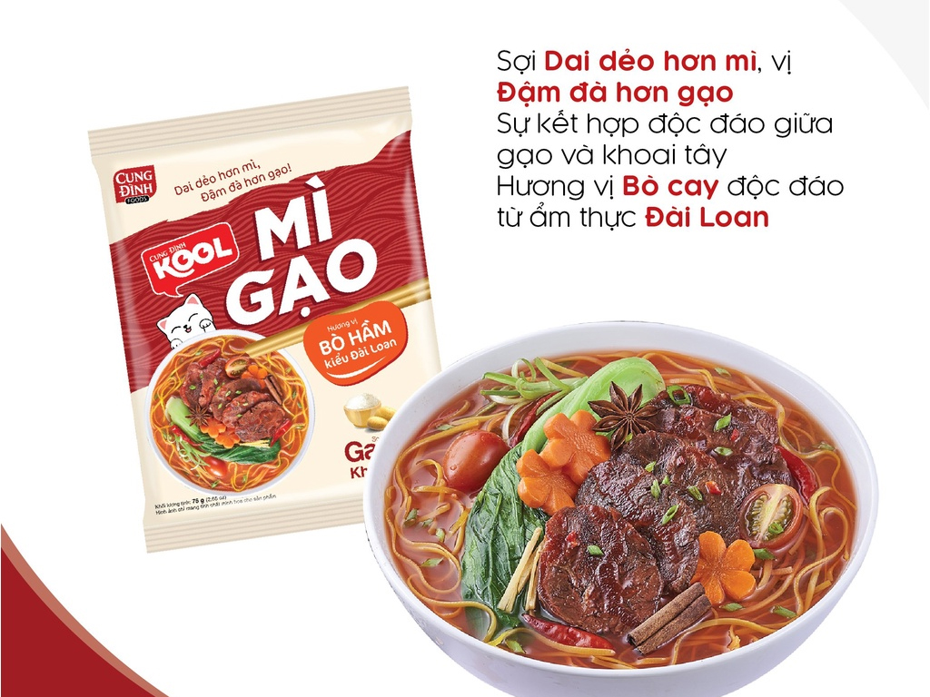 24 gói mì Kool bò hầm kiểu Đài Loan 75g tại Bách hóa XANH