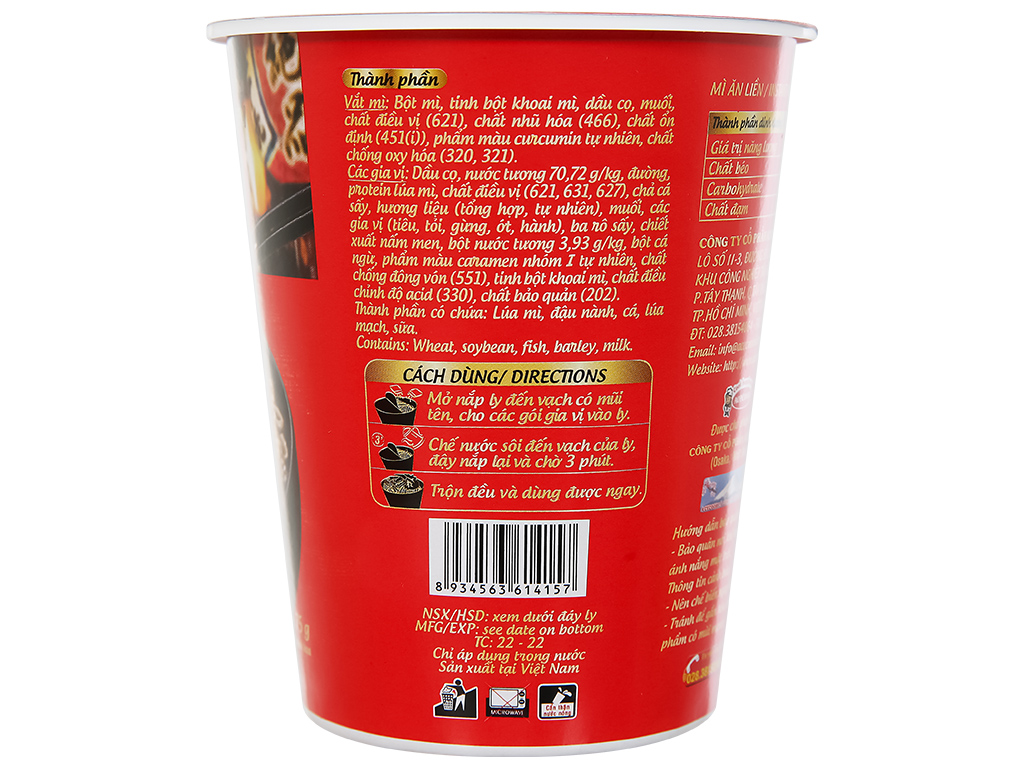 Mì Zeppin Nước tương Shoyu ly 75g giá tốt tại Bách hóa XANH