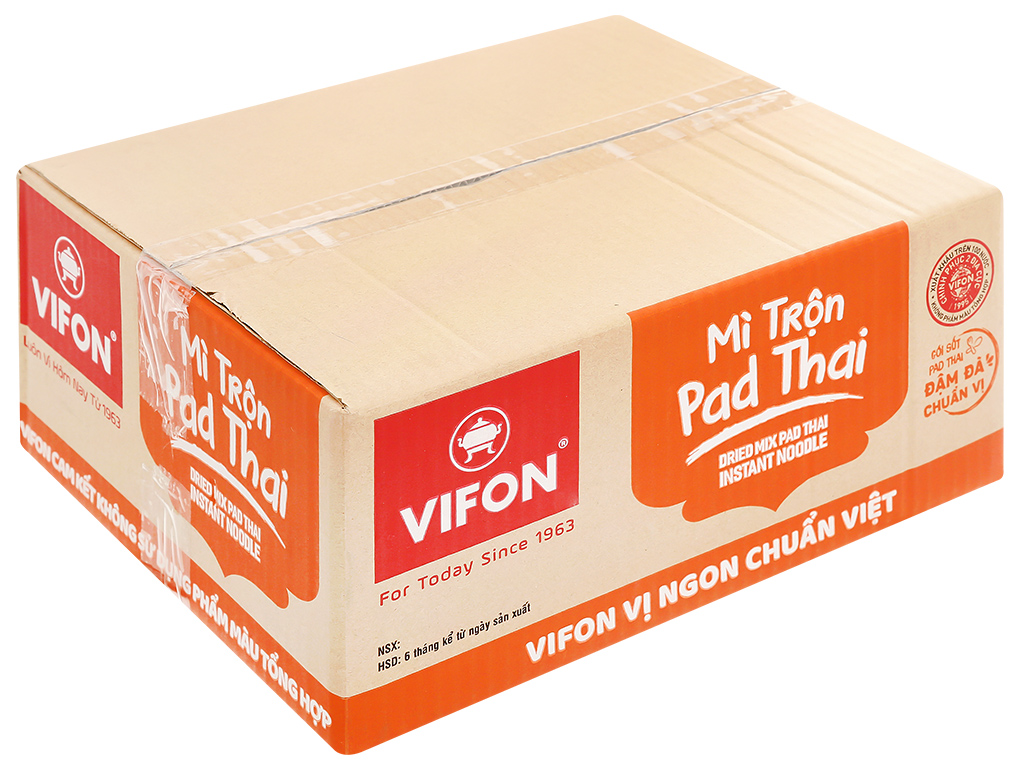 Thùng 18 khay mì trộn Pad Thái Vifon 90g tại Bách hóa XANH