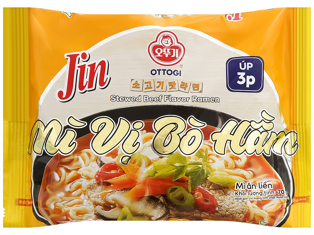 Thùng 30 gói mì Jin Ottogi bò hầm 70g tại Bách hóa XANH