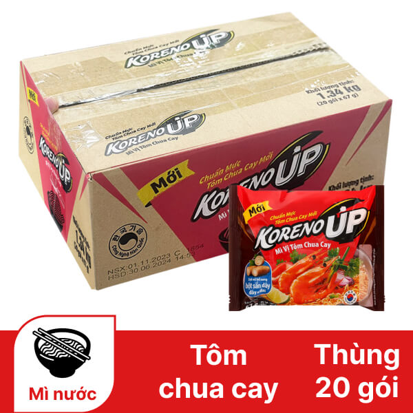 Mì Koreno Up tôm chua cay gói 67g tại Bách hóa XANH