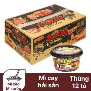 Thùng 12 tô mì hải sản SiuKay tia chớp 96g tại Bách hóa XANH