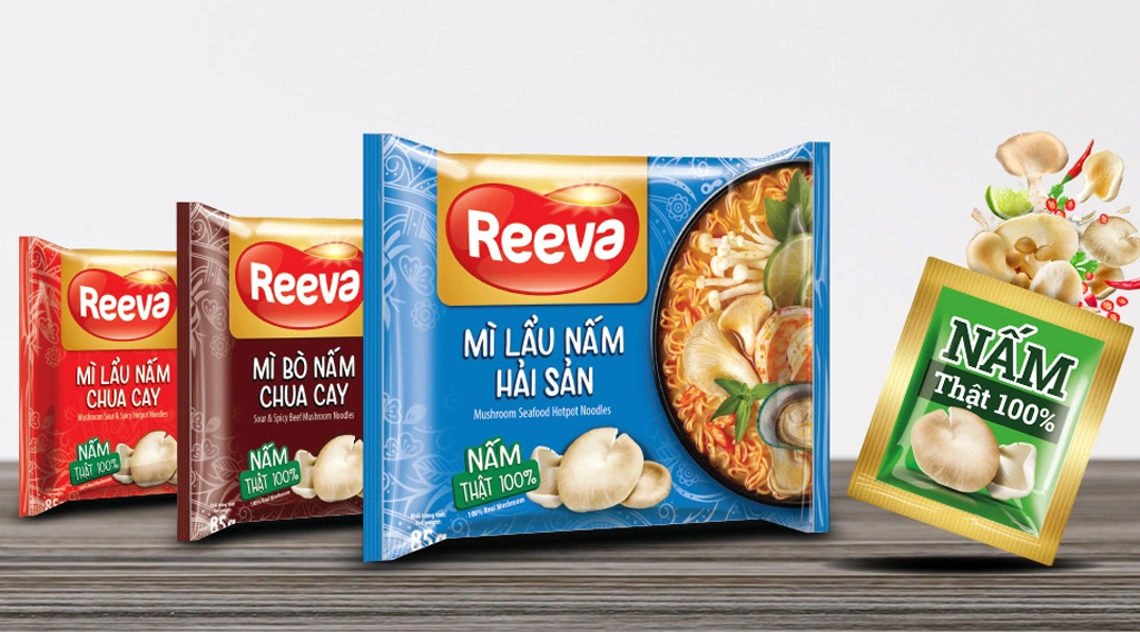 Mì Reeva lẩu nấm chua cay gói 85g giá tốt tại Bách hoá XANH