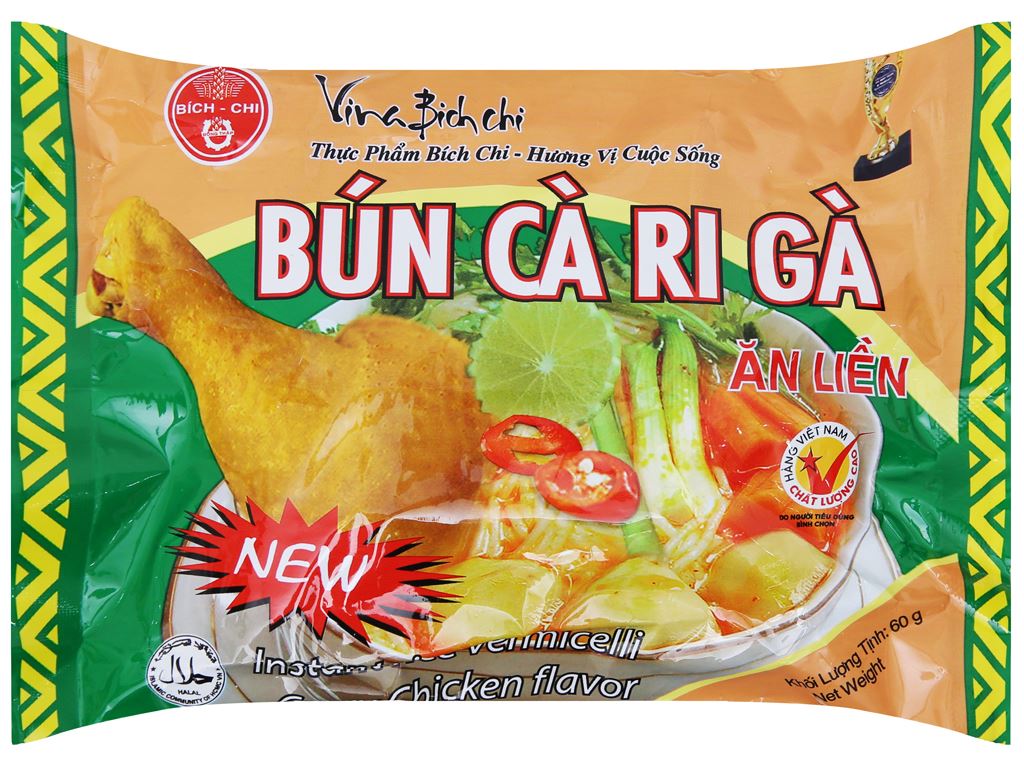 Bún cà ri gà Vina Bích Chi gói 60g giá tốt tại Bách hoá XANH