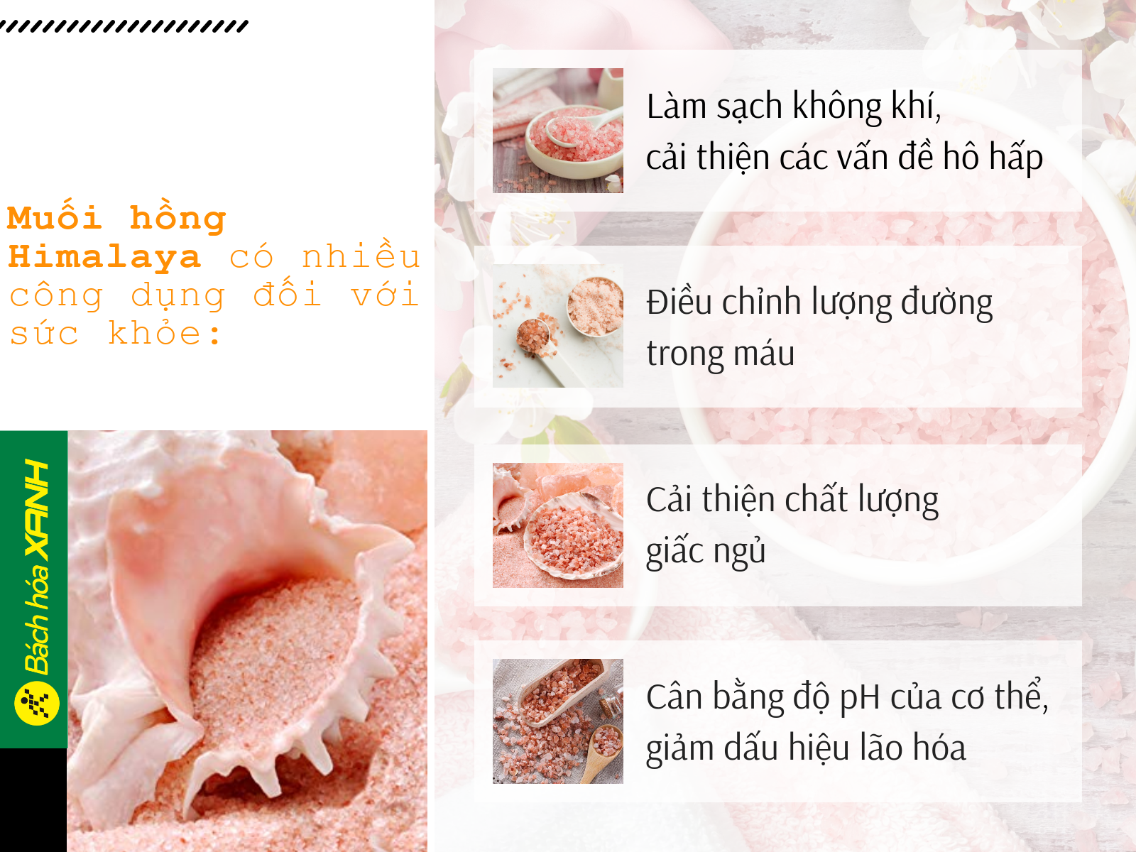 Muối hồng hạt mịn Auro Salt 500g giá tốt tại Bách hoá XANH