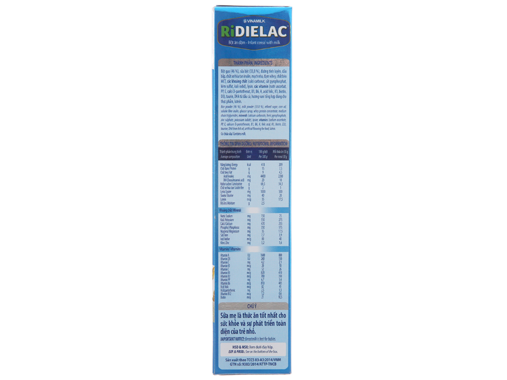 Bột ăn dặm gạo sữa Ridielac 200g giá tốt tại Bách hoá XANH