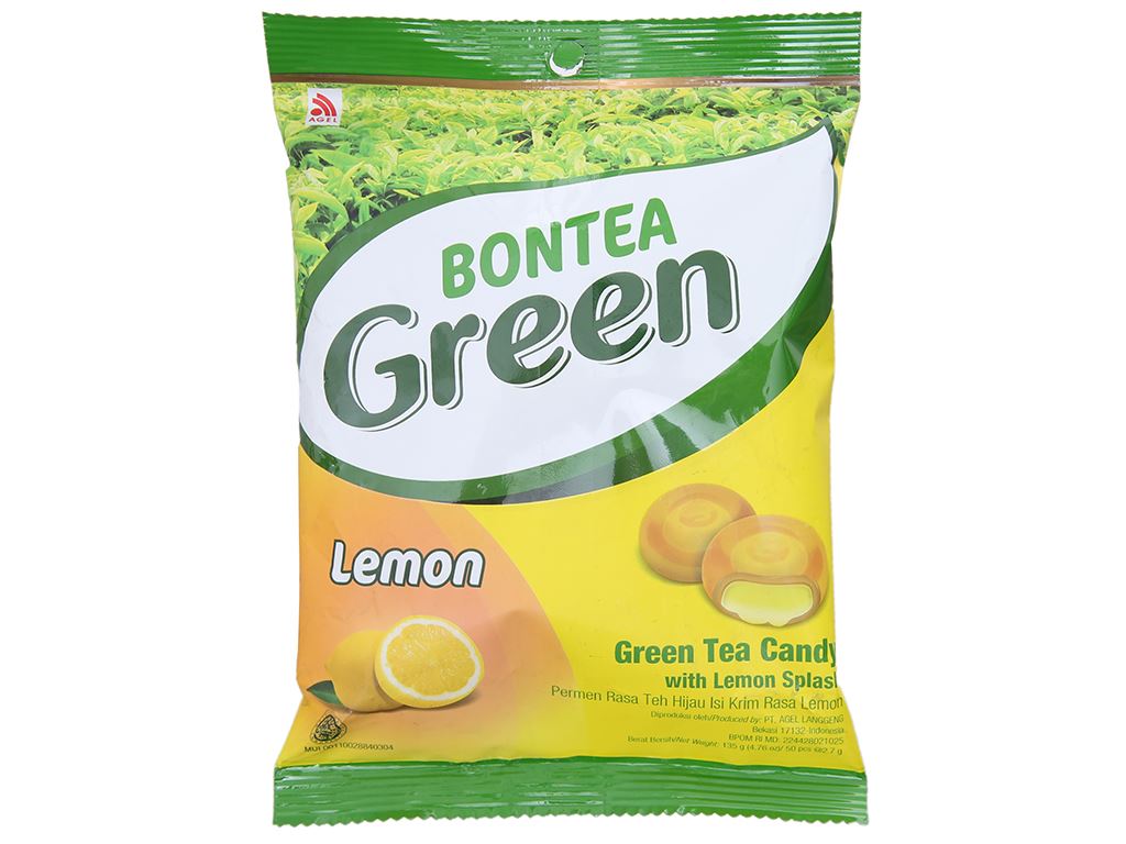 Kẹo vị chanh Bontea Green gói 135g giá tốt tại Bách hoá XANH