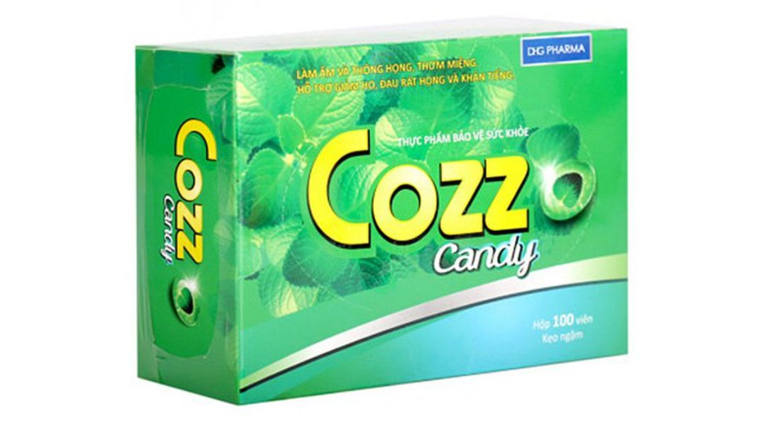 Kẹo ngậm thảo dược Cozz Candy hỗ trợ giảm ho, đau rát họng hộp 100 viên ...