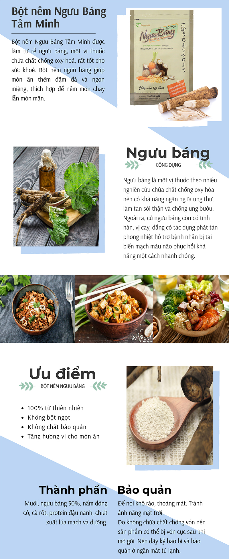 Bột nêm Ngưu Báng Tâm Minh 200g giá tốt tại Bách hoá XANH