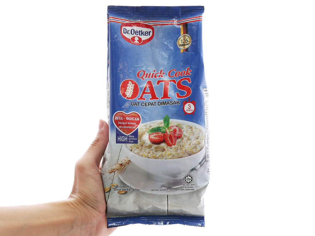 Yến mạch Dr.Oetker quick cook oats gói 400g Bách hoá XANH