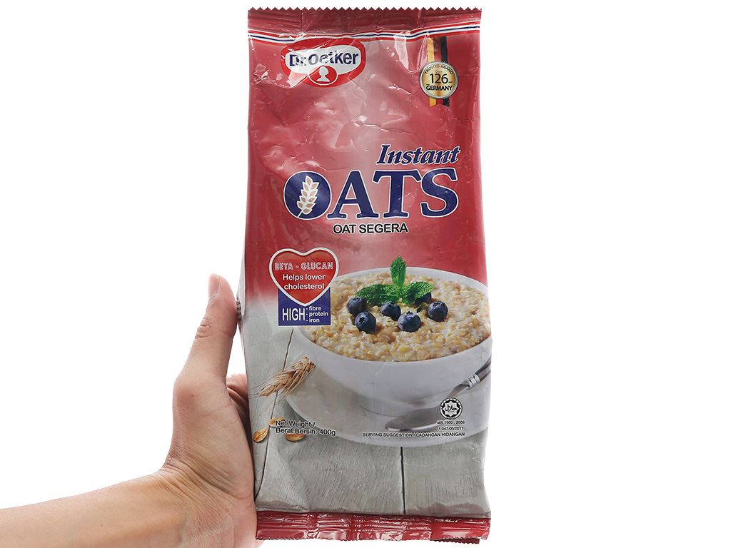 Yến mạch Dr.Oetker instant oats gói 400g Bách hoá XANH