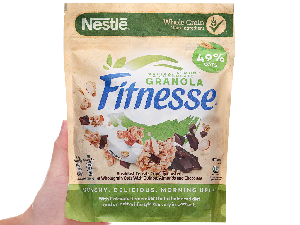 Ngũ cốc Nestlé diêm mạch, hạnh nhân và socola 300g